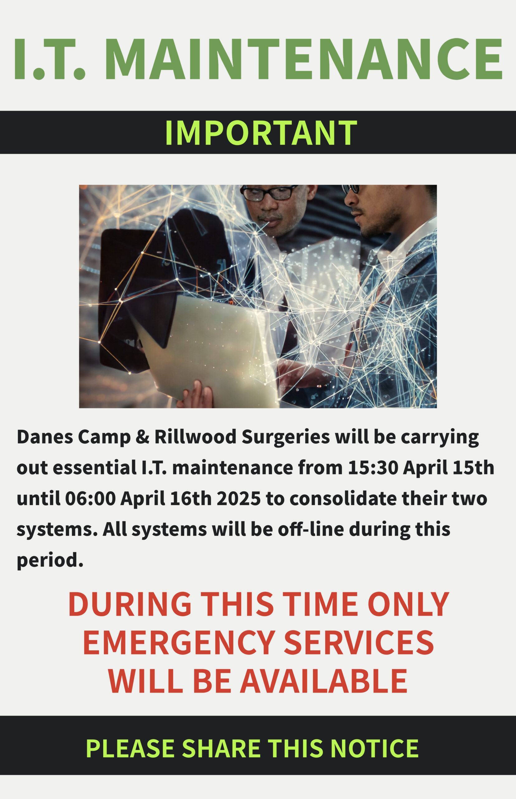 IT Maintenance - Danes Camp Medical Centre